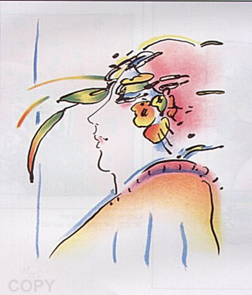 Peter Max "Lady With Feathers" - Weller Galleries