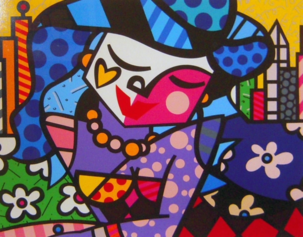 Romero Britto "Uptown" Print - Weller Galleries