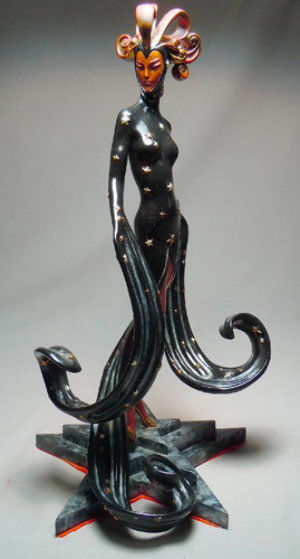 Erte (Romain De Tirtoff) "Bla Tabarin" Bronze Sculpture - Weller Galleries