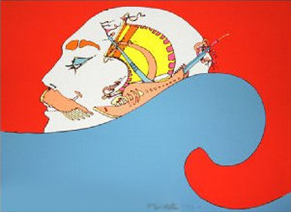 Peter Max "Wave of Ecstasy" - Weller Galleries