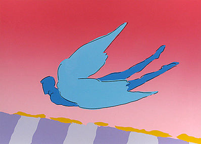 Peter Max "Pink Sky Flyer" - Weller Galleries
