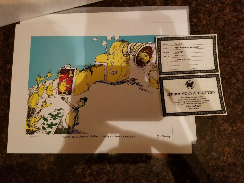 Dr Seuss THEODOR GEISEL "Sylvester McMonkey McBean" ST0 - Weller Galleries