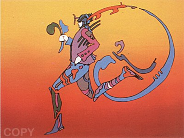 Peter Max "Rainbow Runner" - Weller Galleries