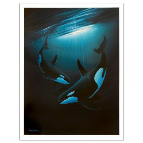 Robert Wyland "Ancient Orca Dance" - Weller Galleries