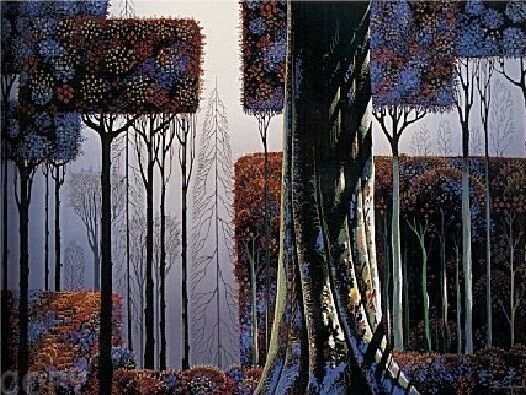 Eyvind Earle "Ancient Forest" - Weller Galleries