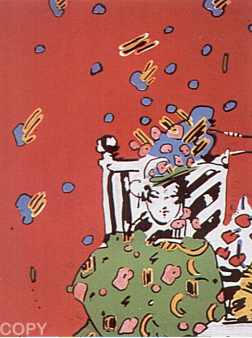 Peter Max "Lady in Green" - Weller Galleries