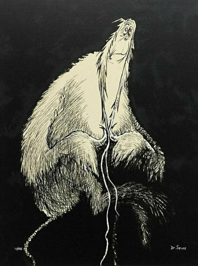 Dr Seuss THEODOR GEISEL "Self-portrait of an Artist Worrying " - Weller ...