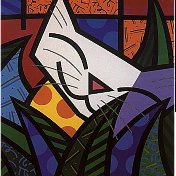 Romero Britto "Cheek to Cheek" Print - Weller Galleries