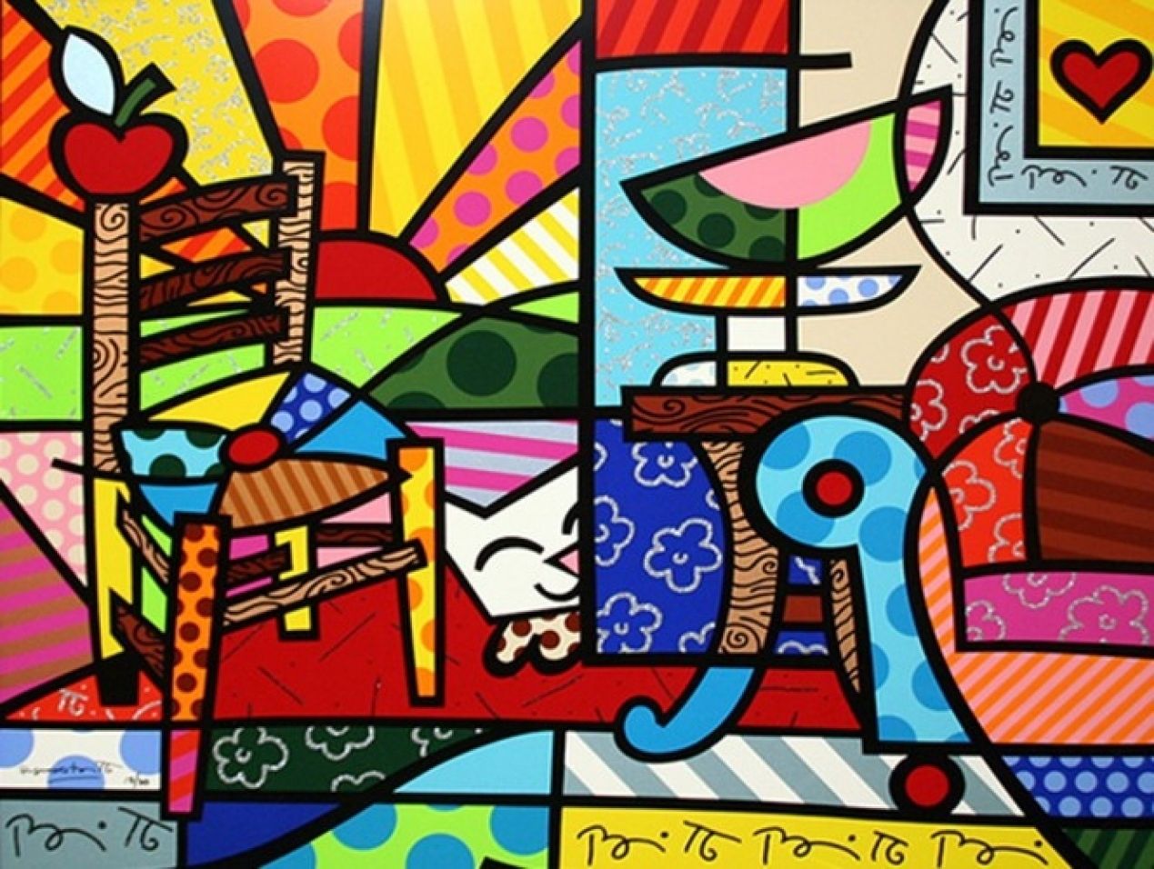 Romero Britto "Squeak Van Britto" Print – Weller Galleries