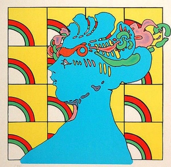 Peter Max "Lady on Pattern" – Weller Galleries