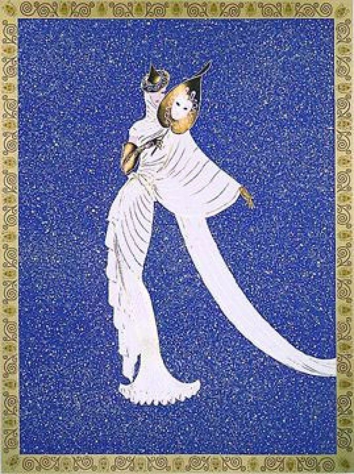 Erte (Romain De Tirtoff) "Tanagra Blue" – Weller Galleries