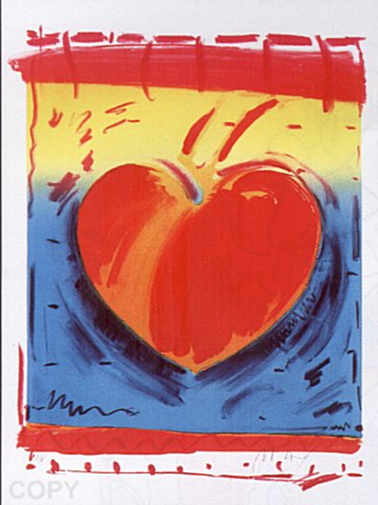 Peter Max "Heart II" - Weller Galleries